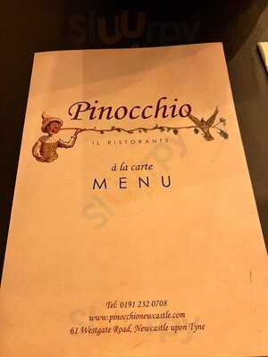 Pinocchio Restaurant, Newcastle upon Tyne - Menu, prices, restaurant rating