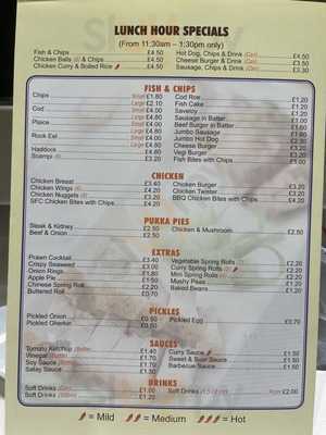 Golden Fish Bar, Saxmundham - 1 South Entrance | Menu and Prices