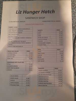 The Hunger Hatch, Immingham - 21 Pelham Road - Menu and Prices